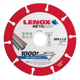 LENOX METALMAX Type 1 Cut-Off Wheel 125 x 1.3 x 22.23 (Angle Grinder ...