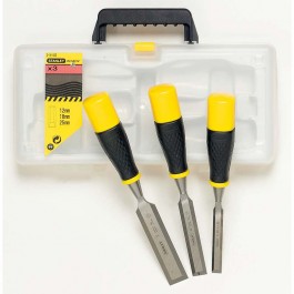 Stanley Chisel Set Dynagrip 3 Piece | ToolHub.com.au