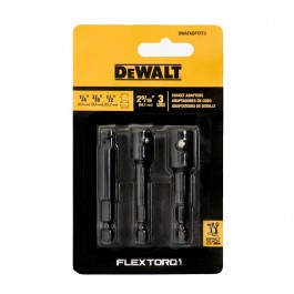 DEWALT 3 Piece Socket Adapter Set (1/4", 3/8", 1/2") | ToolHub.com.au