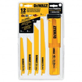 DEWALT Bi-Metal 12 Piece Fire & Rescue Reciprocating Saw Blade Set With ...