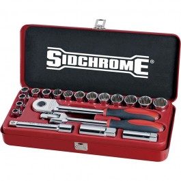 Sidchrome Socket Set 1/2 Drive Metric 20 Pieces | ToolHub.com.au