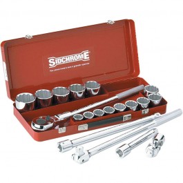 Sidchrome Socket Set 19 Pieces 3/4 Drive A/F | ToolHub.com.au
