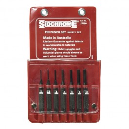 Sidchrome Punch Set Short Pin 7 Pieces | ToolHub.com.au