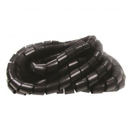 REPELEC Spiral Wrapping Black 15mm x 5m Roll - Black | ToolHub.com.au