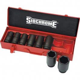 Sidchrome 3/4 Drive Socket Set 8 Piece Metric Long - Impact | ToolHub ...