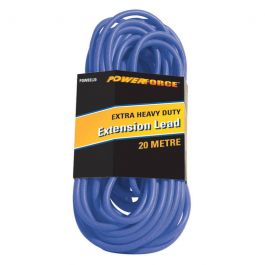 Extension Lead, 20m 15A Extra Heavy Duty PVC Blue Cable | ToolHub.com.au
