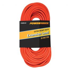 Extension Lead, 30m 10A Plug Extra Heavy Duty 15A Red Cable | ToolHub ...