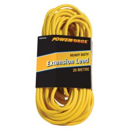 Extension Lead, 20m 10A Heavy Duty PVC, Yellow Cable | ToolHub.com.au