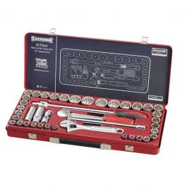 Sidchrome 42 Piece 1/2 Drive Socket Set With Adjustable Wrench ...