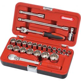 24 Piece 1/2" Drive Socket Set Metric | ToolHub.com.au