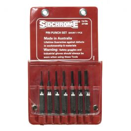 Sidchrome Punch Set Short Pin 7 Pieces | ToolHub.com.au
