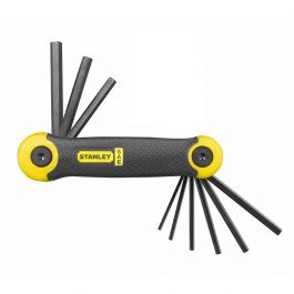 Stanley 9 Piece Hex Key Set Folding AF | ToolHub.com.au